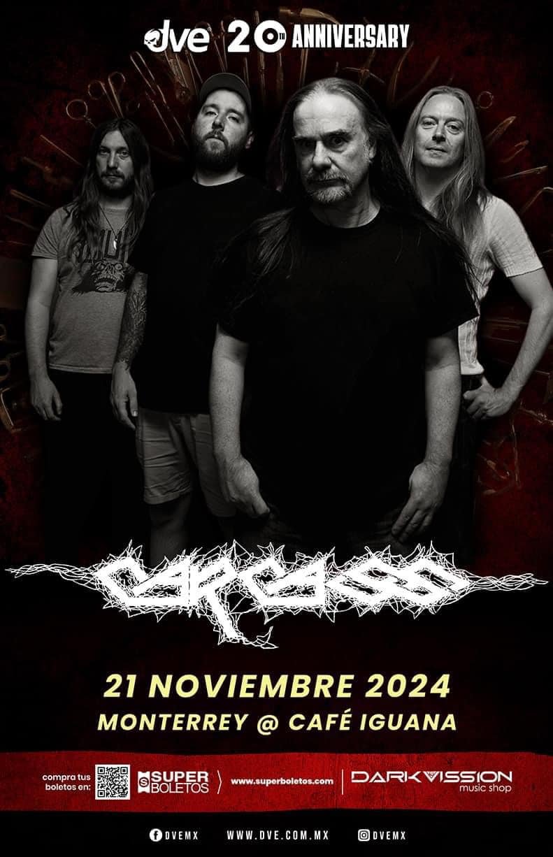 El gran regreso de Carcass a Monterrey